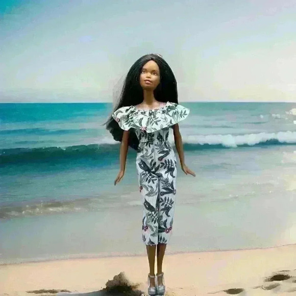 Barbie | Toys | Vintage 999 Mattel Barbie Long Black Hair Brown Eyes ...